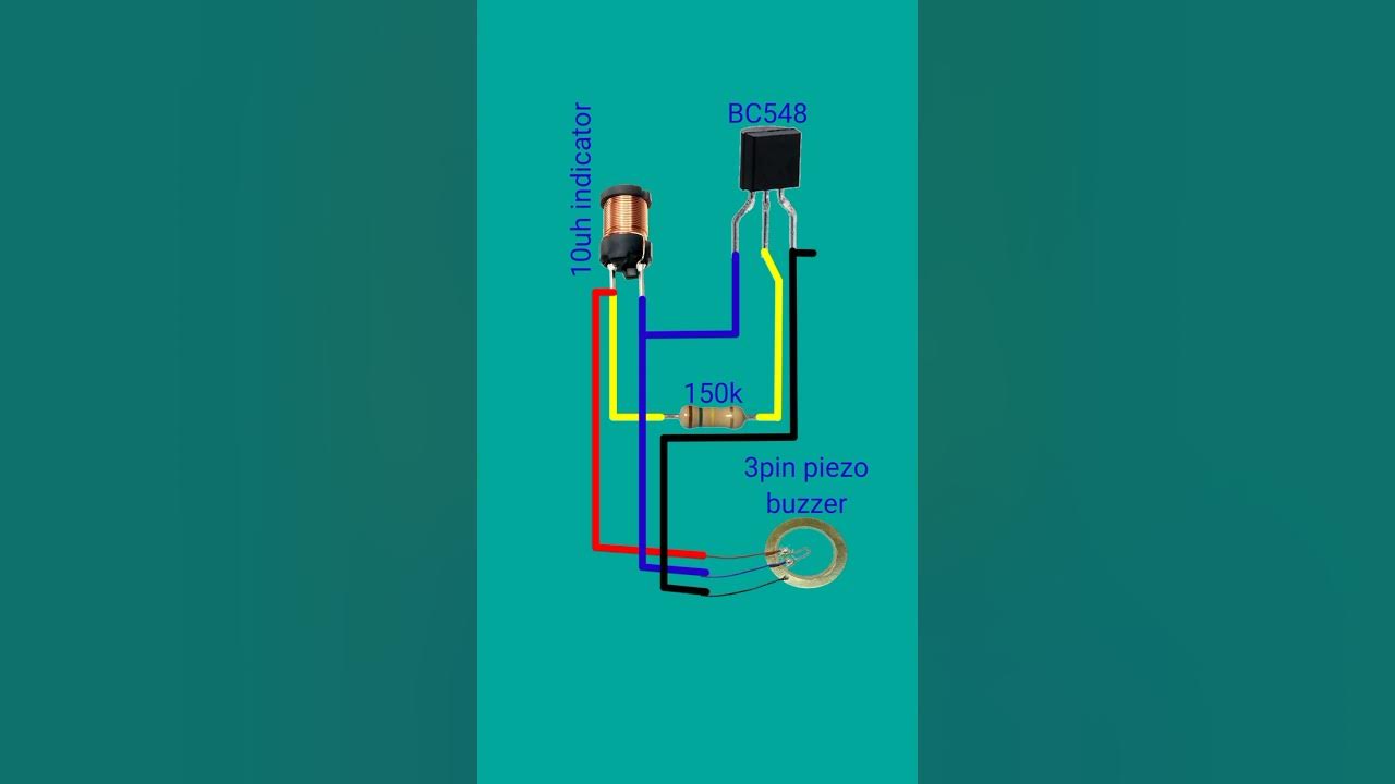How to make single piezo buzzer circuit diagram #electrical # shorts ...