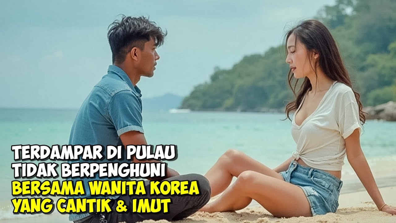 TERDAMPAR DI PULAU TERPENCIL BERSAMA WANITA KOREA CANTIK DAN IMUT - YouTube