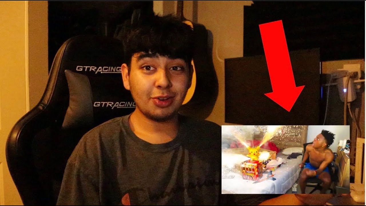 Reacting to IShowSpeed lighting a firework in his room ! - YouTube