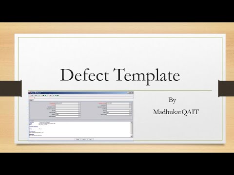 Defect Template - YouTube