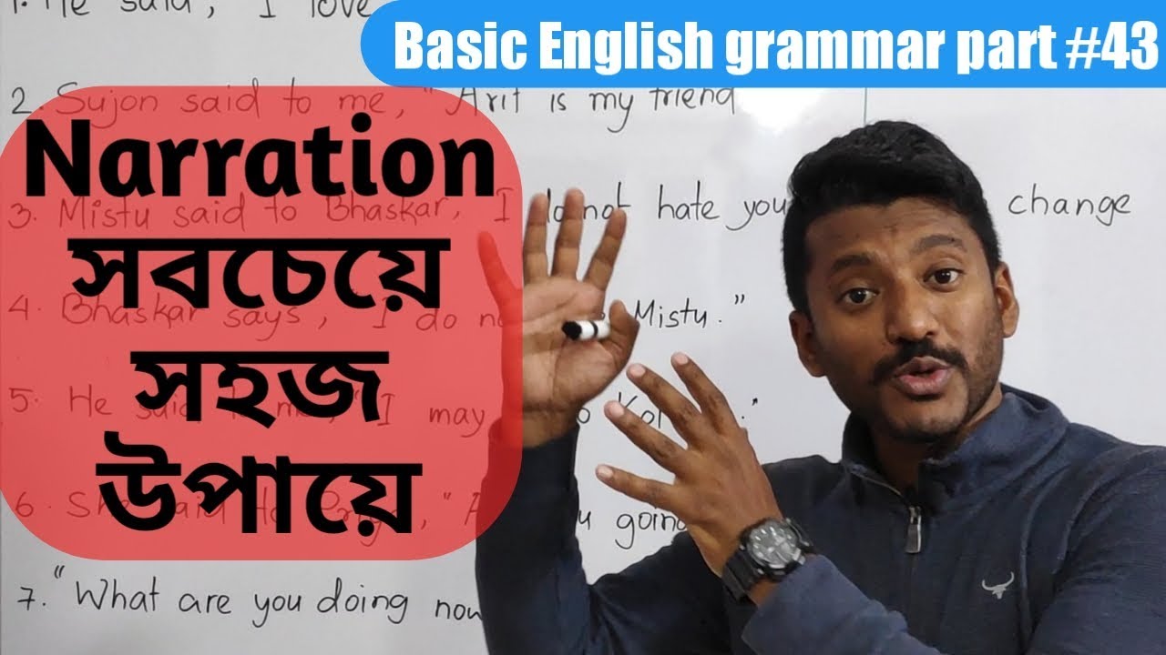 Narration is soo easy! Direct speech-indirect speech. Basic English ...
