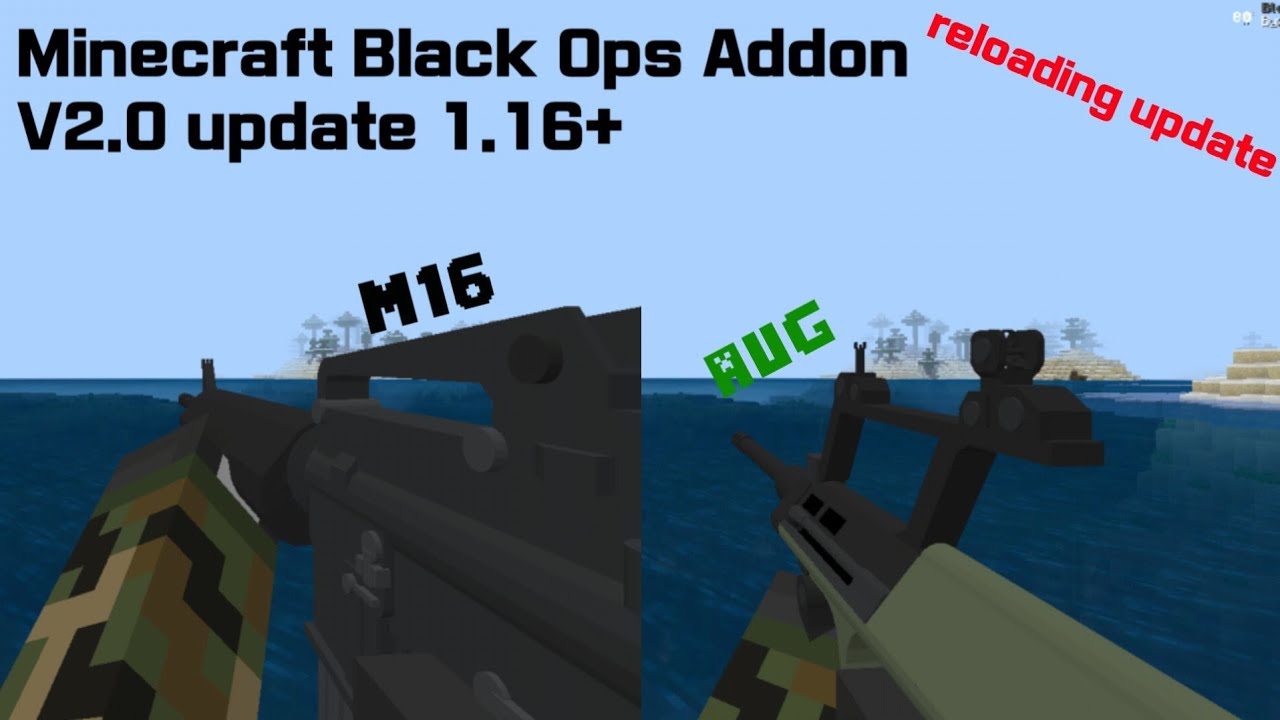 Minecraft BE Black Ops Addon V2.0 update! [Minecraft BE(PE) Addon ...