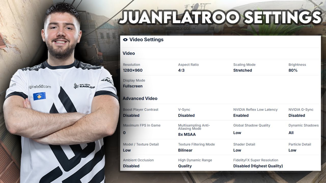 Juanflatroo Settings 2025 - video settings, config, crosshair - YouTube