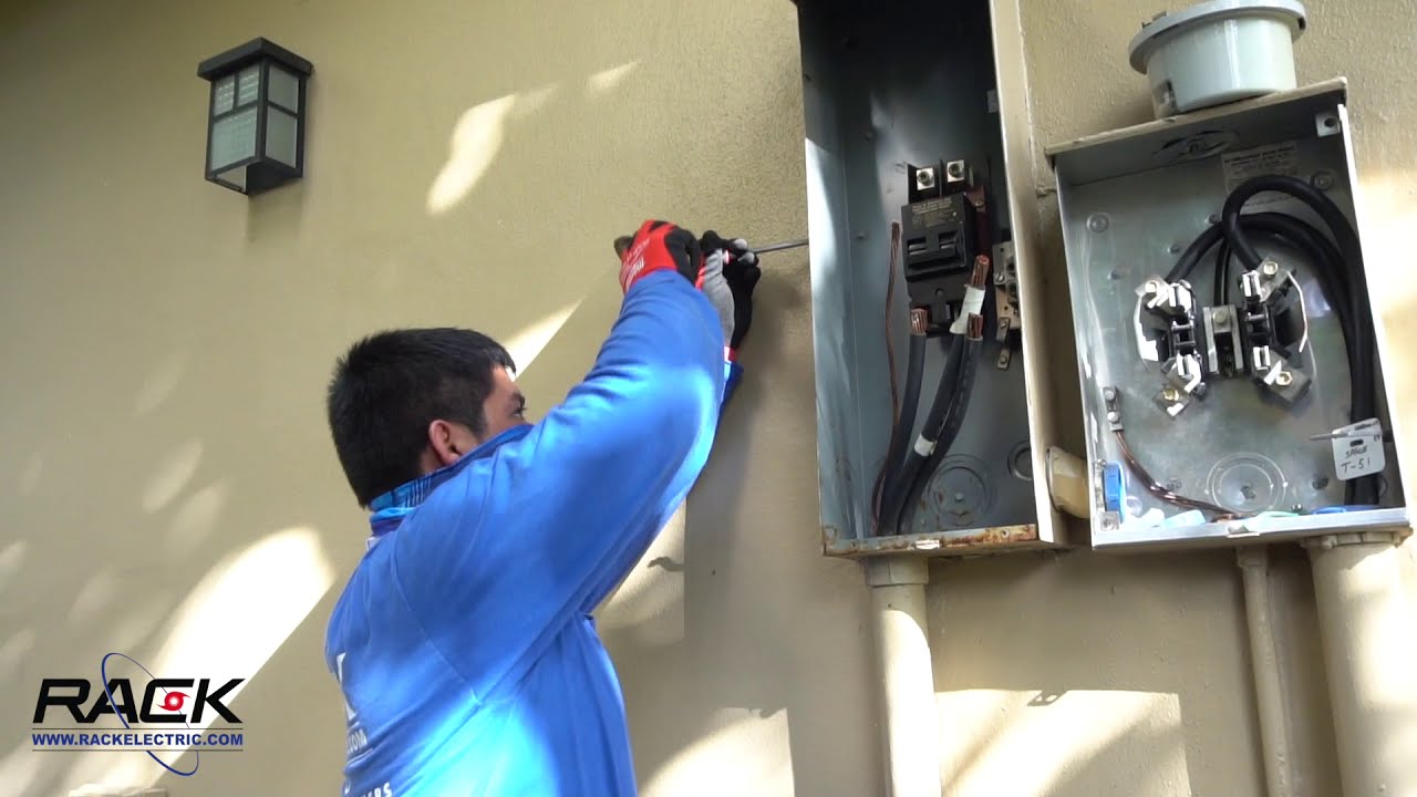 Main Panel Swap Out - Rack Electric - YouTube