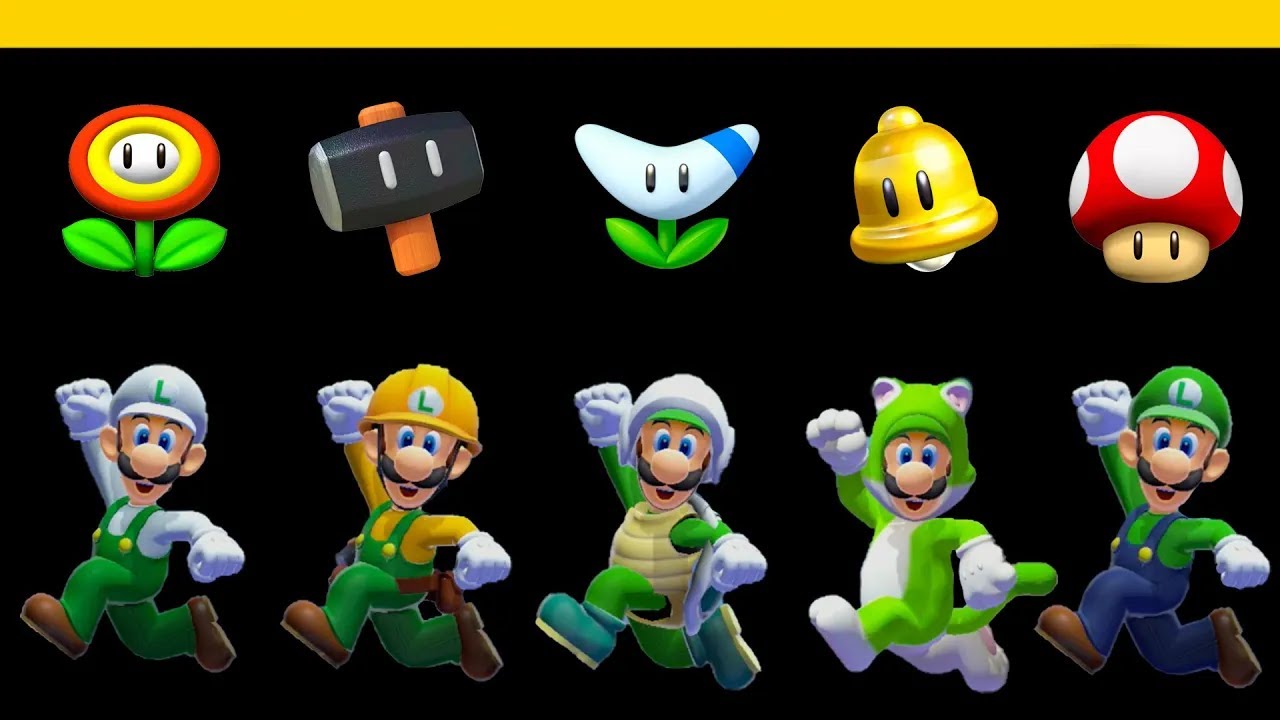 Super Mario Maker 2 - All Power-Ups (Luigi) - YouTube