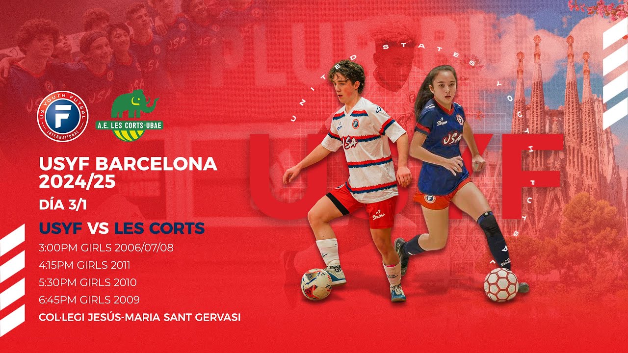 USYF Barcelona 24/25 Day 4 - USYF vs A.E. Les Corts-UBAE - YouTube