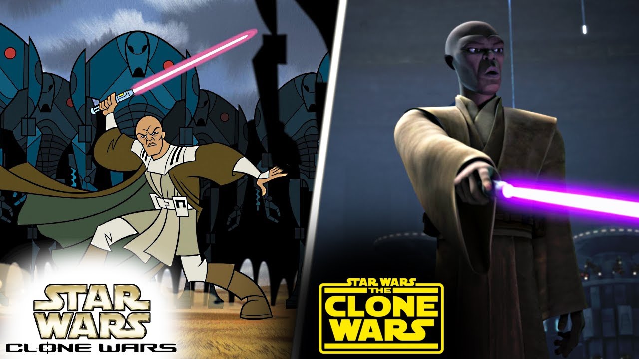 Mace Windu being a Giga Chad who dismantled over 100,000 Battle Droids ...