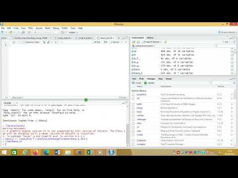 importation base donnee excel csv spss sas stata Rstudio - YouTube