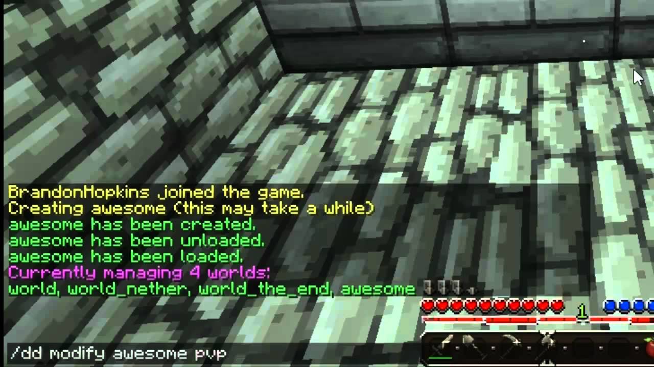 Bukkit Plugin Tutorial: DimensionDoor - Multiworld management made easy - YouTube
