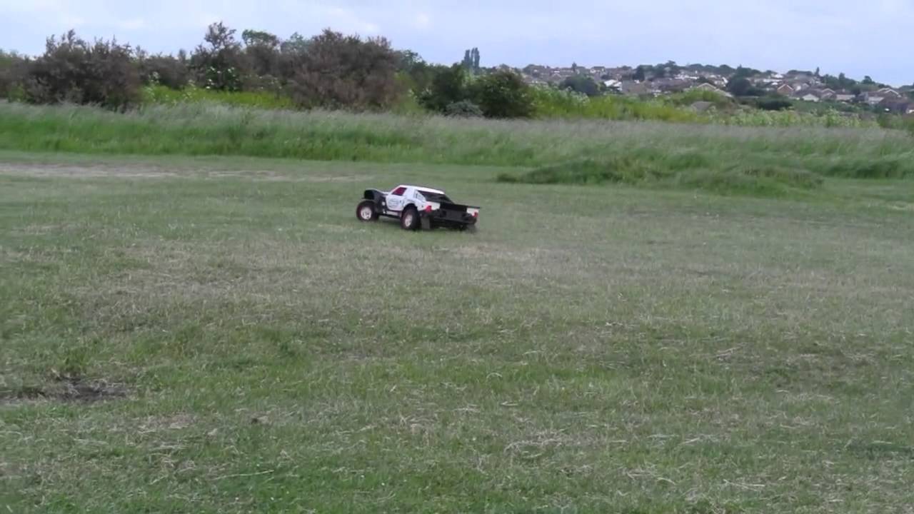 losi 5t rcmax 46cc 8k clutch spring test run - YouTube