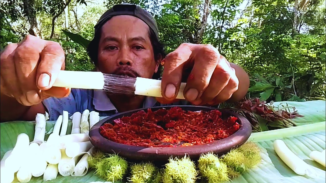 rujak gedebog pisang - YouTube