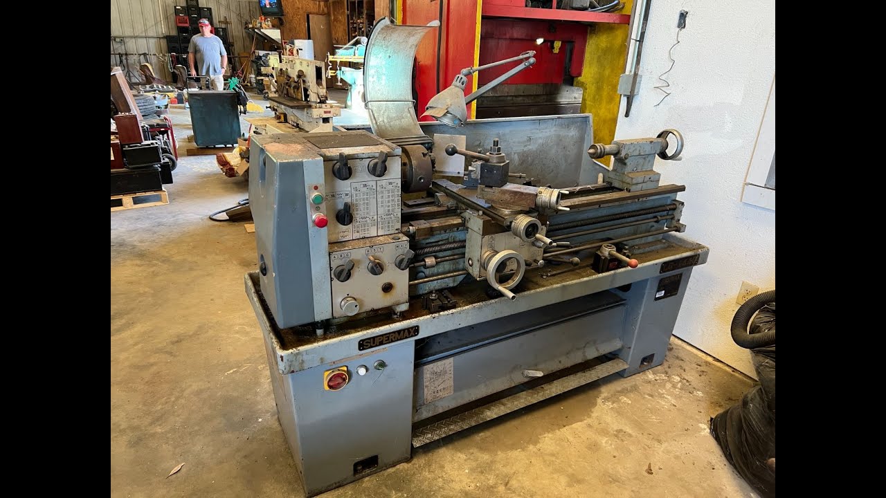 1990 Supermax LG-1440 Metal Lathe - YouTube