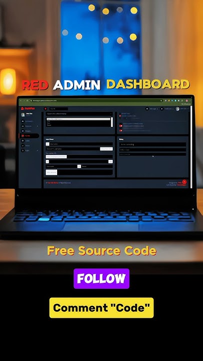Red Admin Panel - Free Source Code Available - YouTube