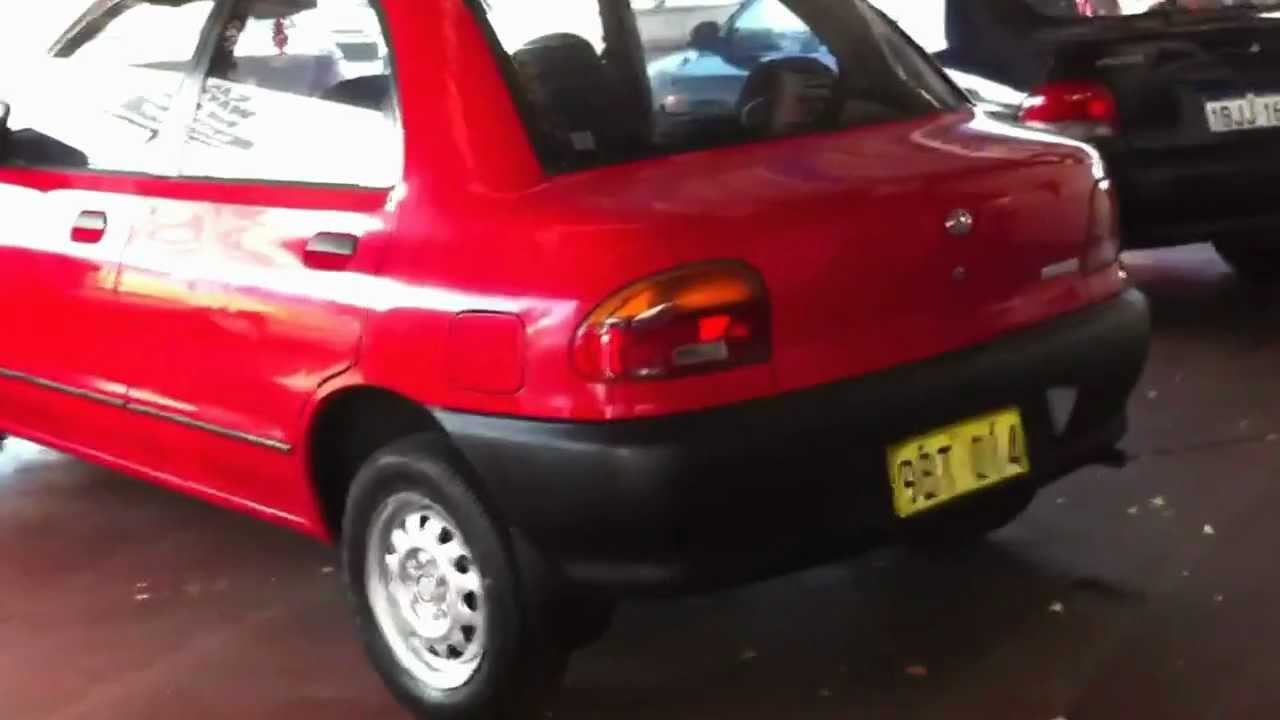 Mazda 121 manual Red - YouTube