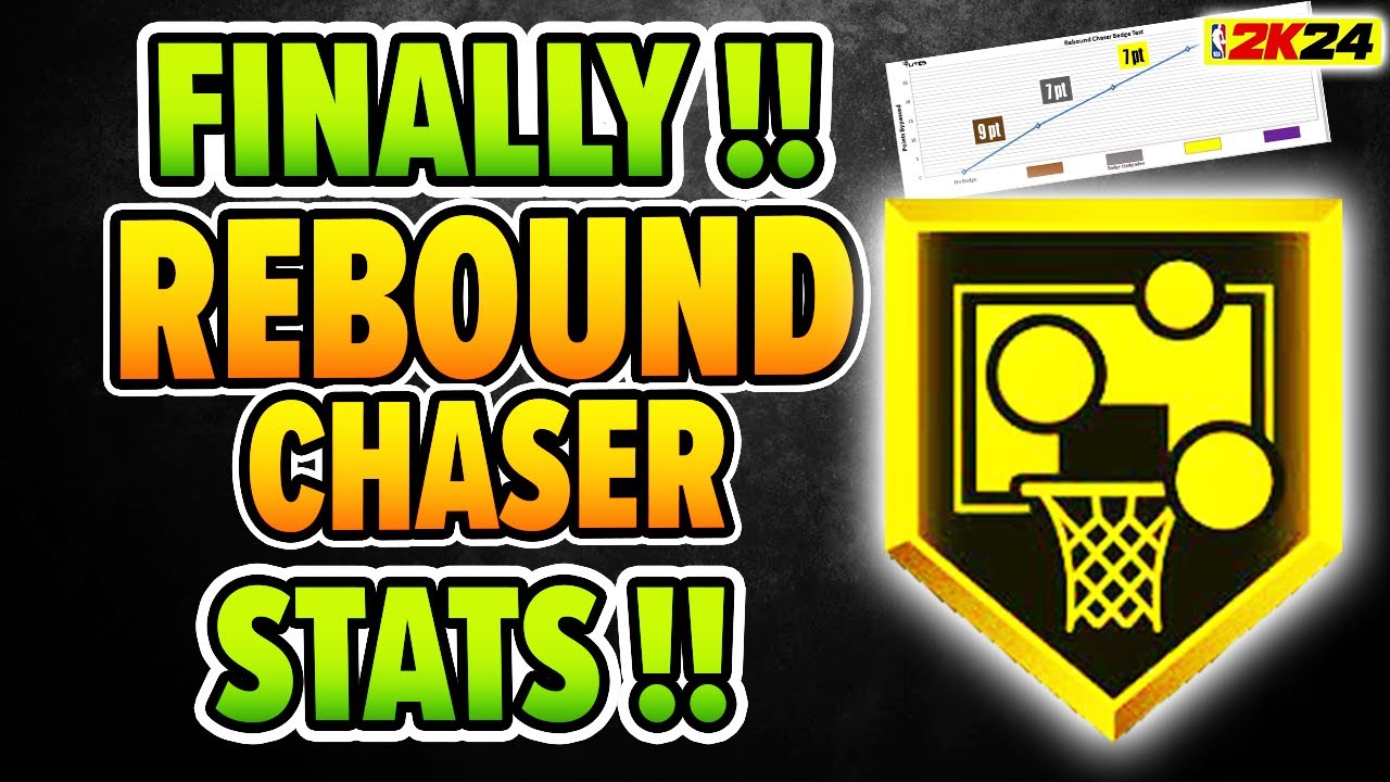 My HARDEST test so far: REBOUND CHASER badge STATS on NBA 2K24 - YouTube