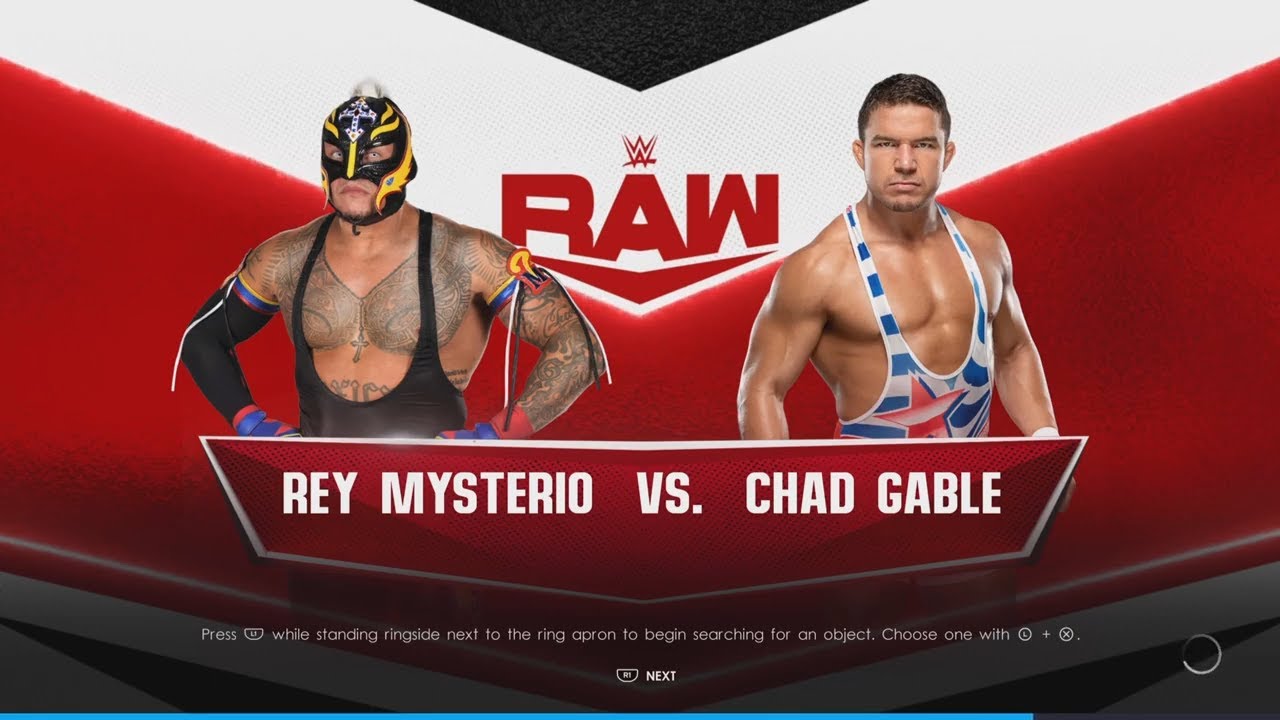 WWE Raw: Rey Mysterio vs Chad Gable - YouTube