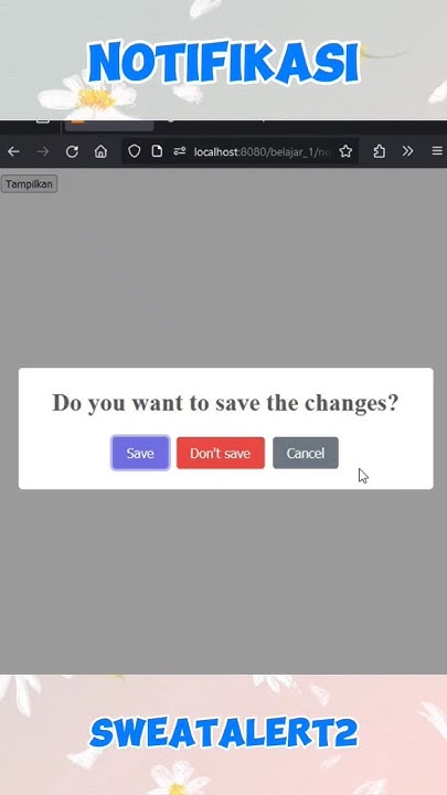 Membuat notifikasi web dengan javascript #css #javascript #html #php - YouTube