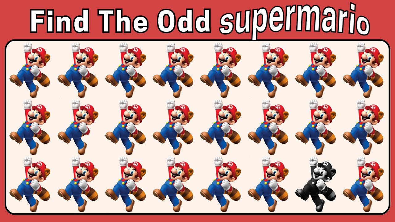 Find the odd Super Mario || How Good Are Your Eyes || Test your eyes ...