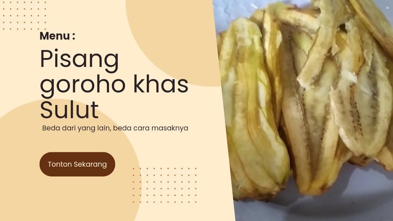 Cara mengolah pisang goroho | pisang khas daerah Sulawesi Utara - YouTube