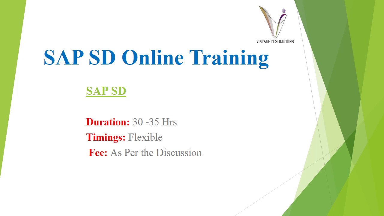 SAP SD Course Content Video | SAP SD Online Training - YouTube