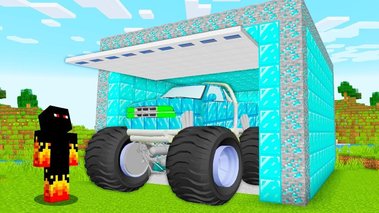 Construí un GARAJE para el MONSTER TRUCK en Minecraft! - YouTube