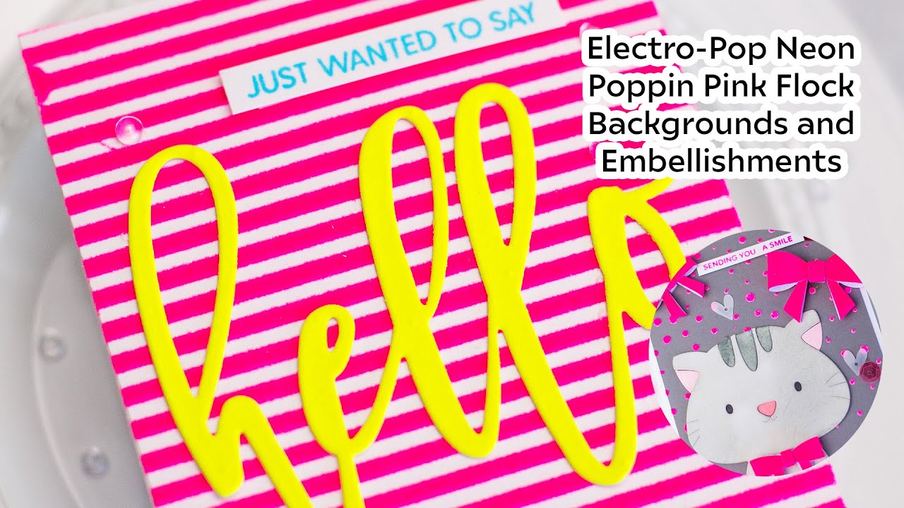 NEW Electro Pop Neon Pink Backgrounds and Embellishments - YouTube