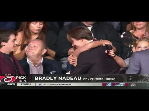 Bradly Nadeau selected 30th overall by Carolina Hurricanes in NHL draft