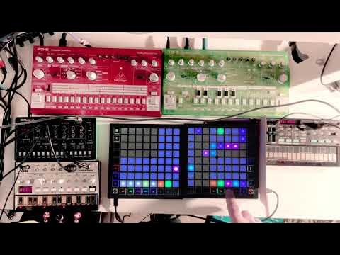 #jamuary2024 - Bespoke Teensy controlled Launchpad Sequencer Jam - YouTube