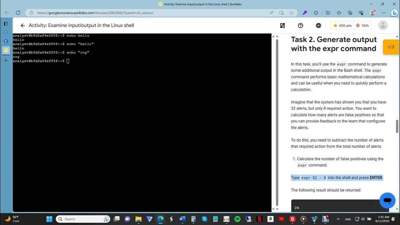Examine input/output in the Linux shell - YouTube