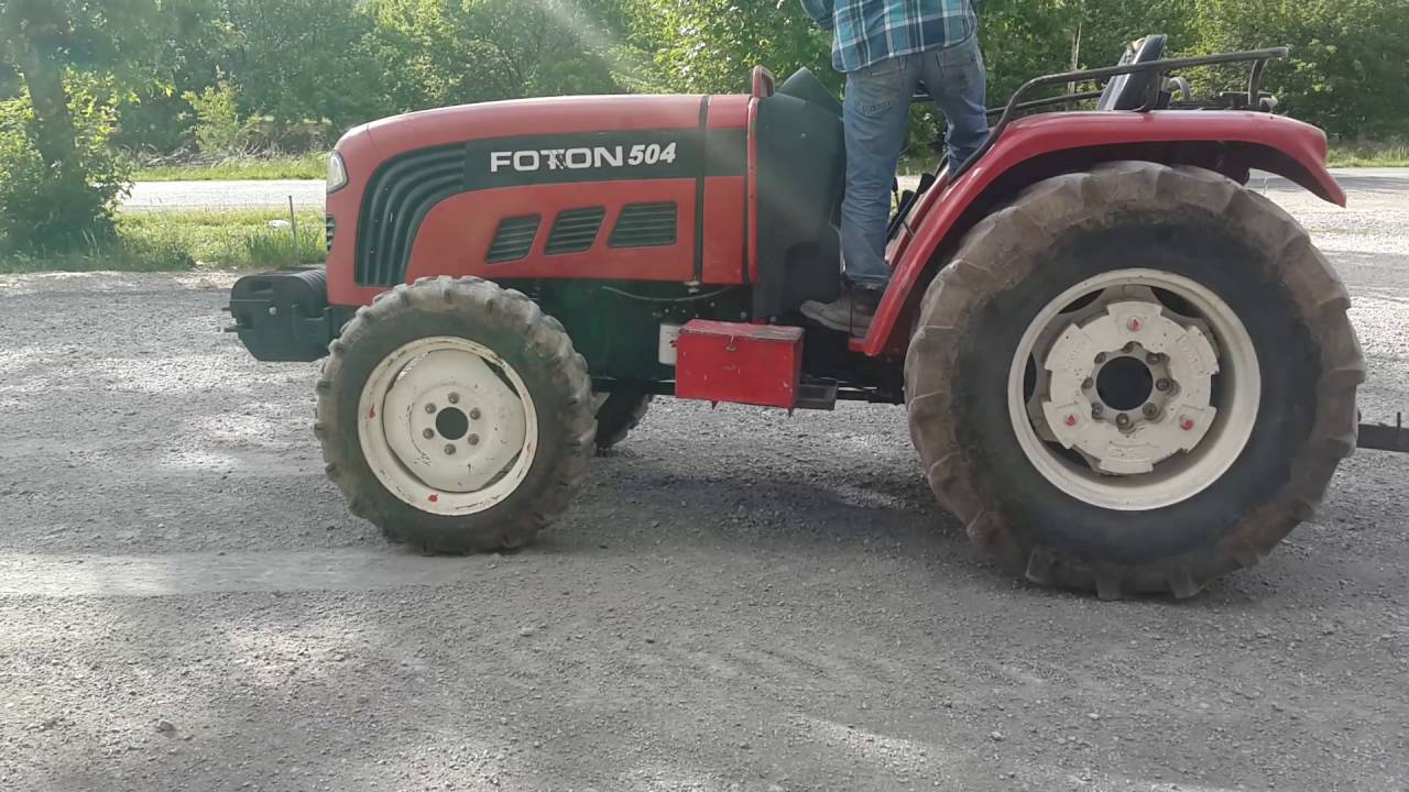Foton 504 ciftcekerde John Deere 50e tek cekerde - YouTube