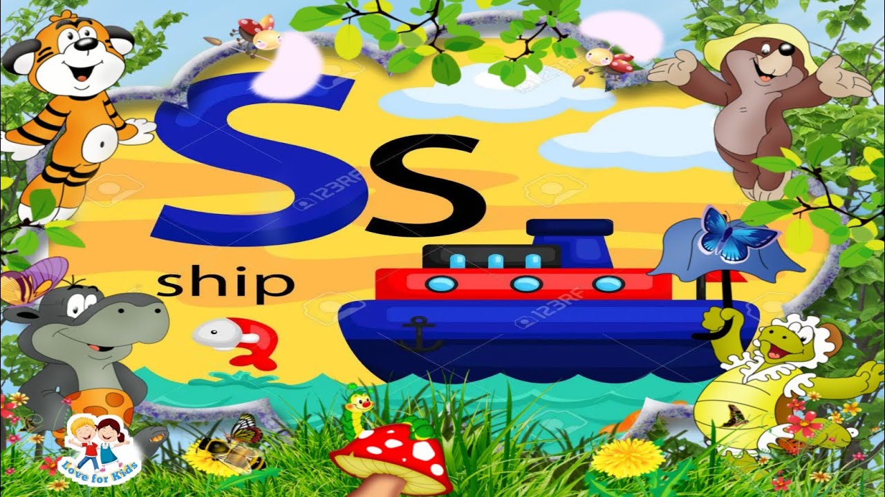 S For Ship🚢- ABCD - Kids Video - Love for Kids@NuNuTVNurseryRhymes ...