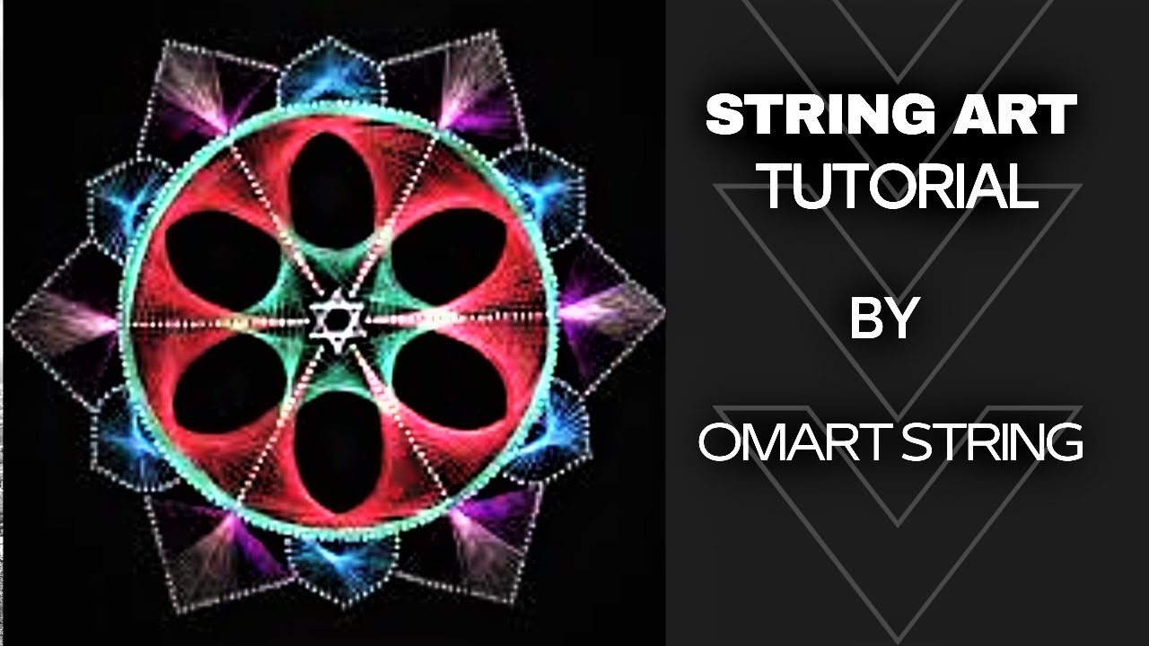 Art string How To Make Mandala Hexagonal spiritual wall art - YouTube