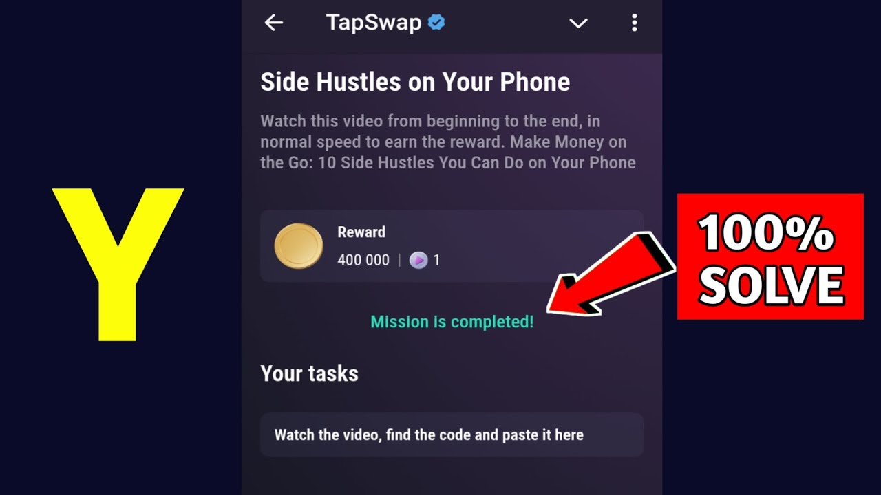 Side Hustles on Your Phone | Tapswap Code | Money on the Go: 10 Side Hustles You Do on Your ...