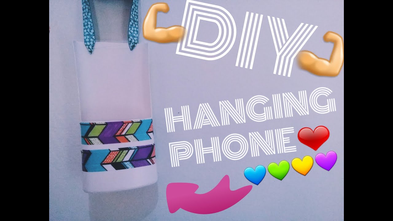 DIY, HOW TO MAKE A HANGING PHONE!! - YouTube