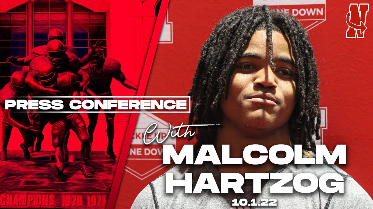 Nebraska Football: Malcolm Hartzog talks first college game - YouTube
