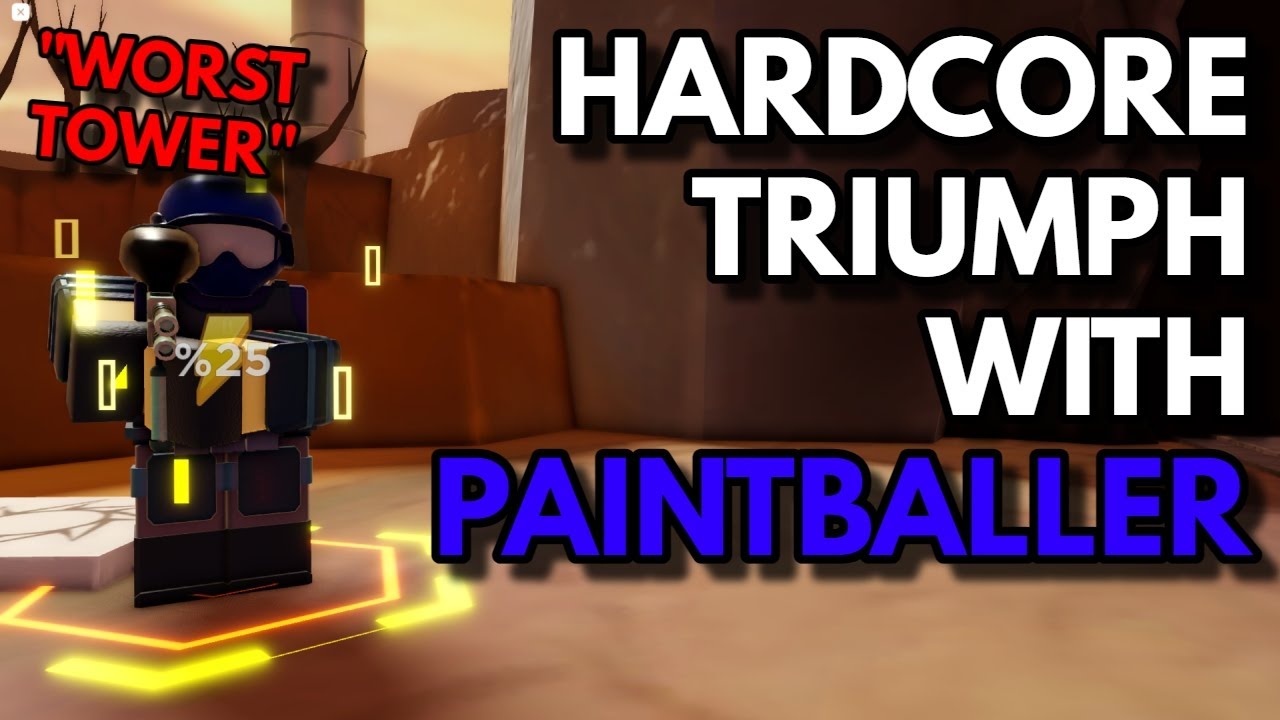 HARDCORE TRIUMPH WITH PAINTBALLER | "WORST TOWER" IS ACTUALLY GOOD ...