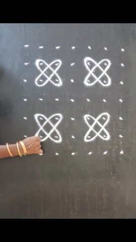 New Super Neli Kolam | Easy Dots Rangoli | New Design |#Kolam| - YouTube