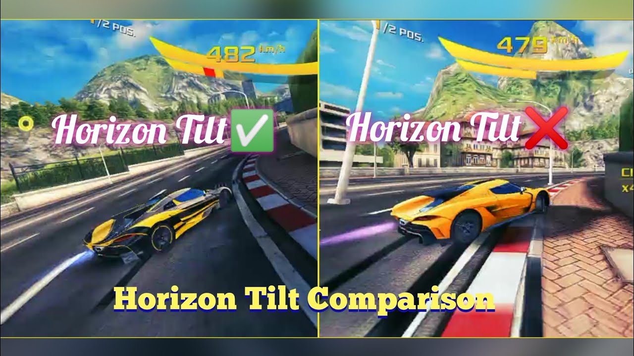 Asphalt 8 | Horizon Tilt Comparison - YouTube