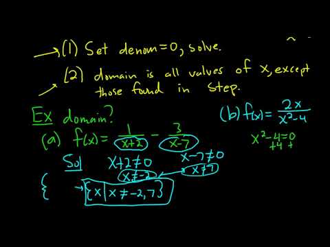 How to Find the Domain of a Rational Function - YouTube