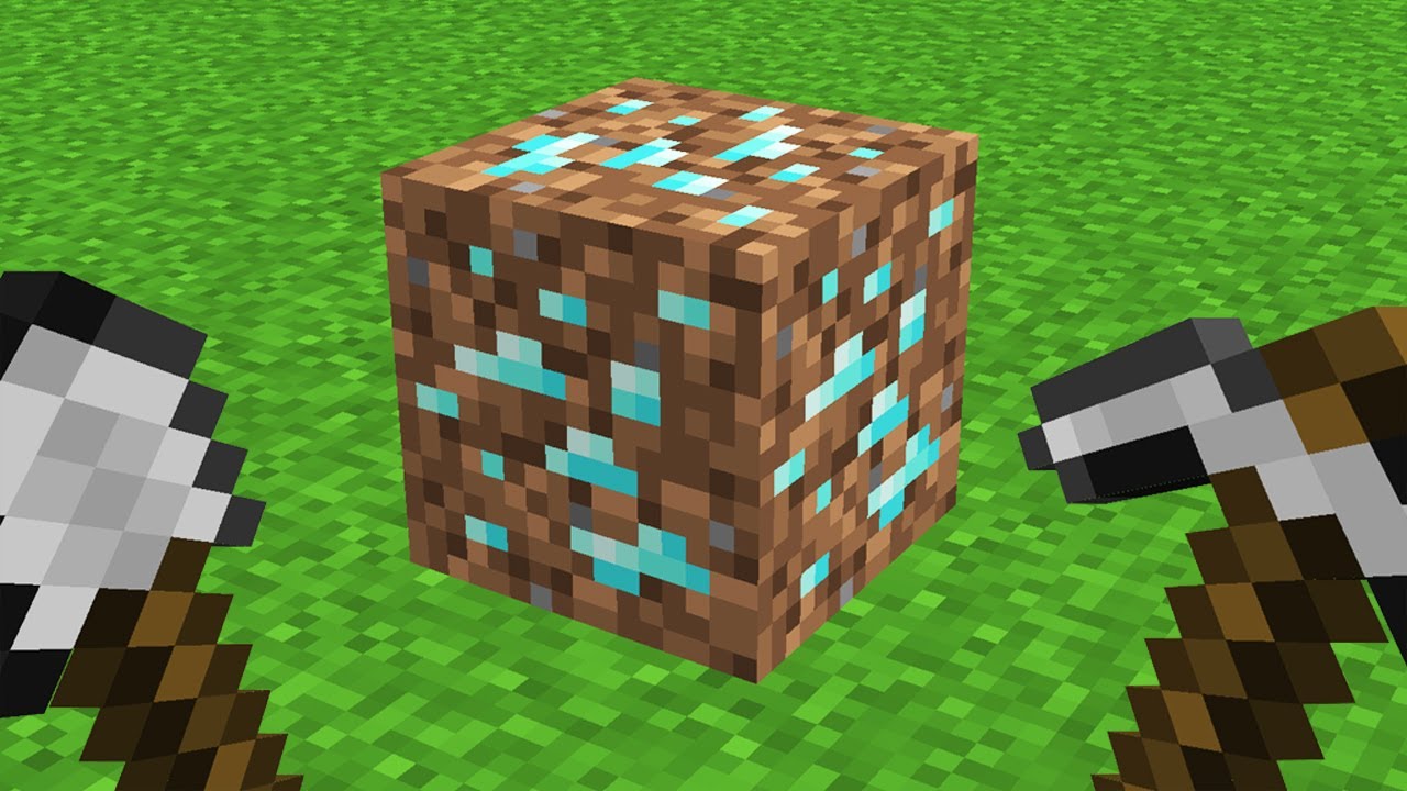 how to mine ore in dirt ? - YouTube