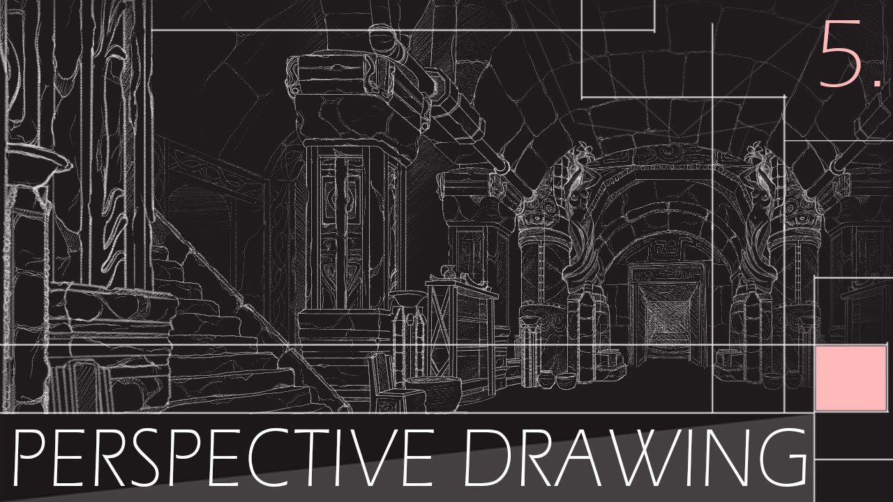 Basic Scene in One Point Perspective - YouTube