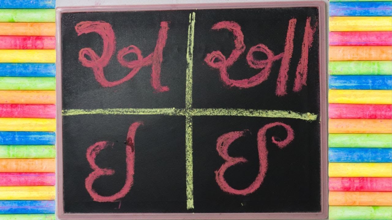 Gujarati Swar | ગુજરાતી સ્વર | Gujarati Vowels | Gujarati Alphabets ...