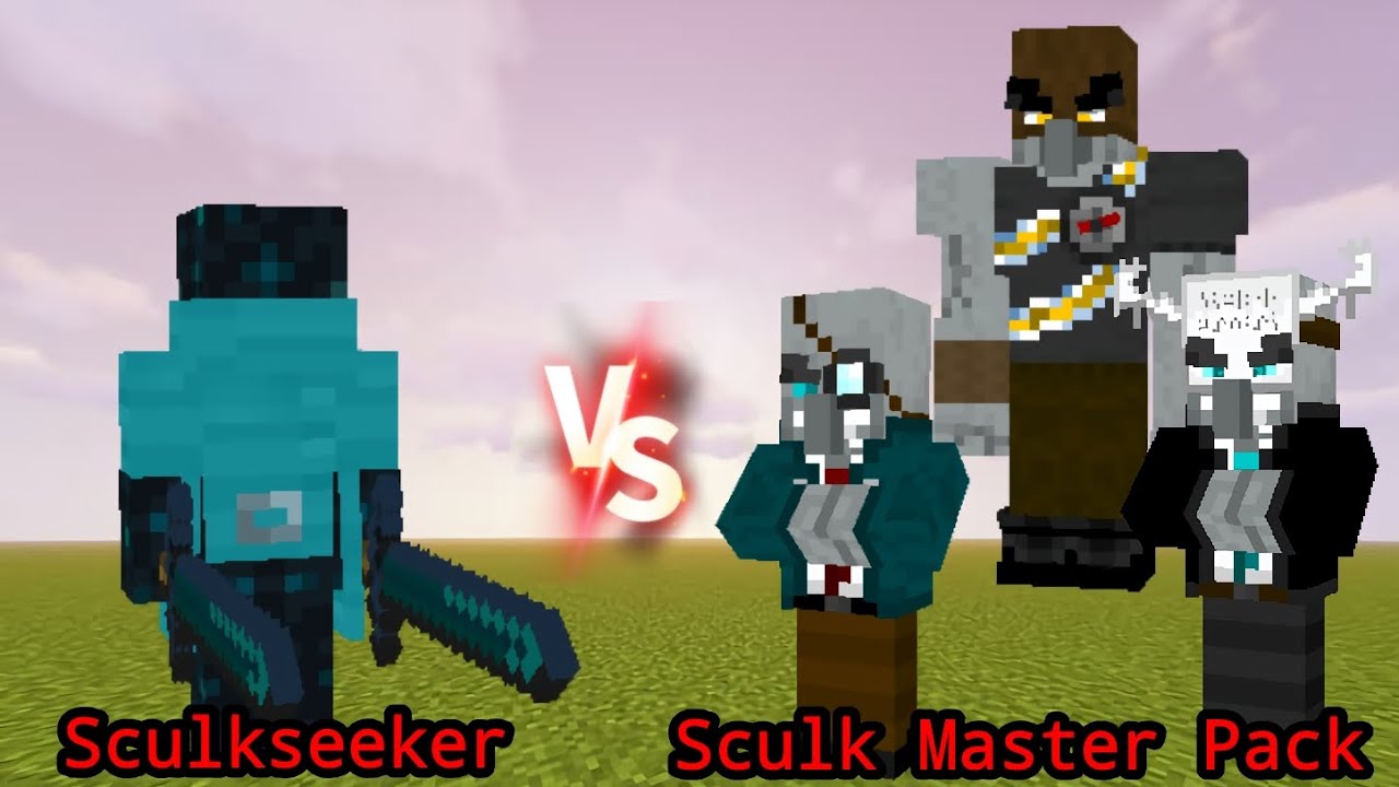Sculkseeker Vs Sculk Master Pack | Minecraft Mob Battle | - YouTube