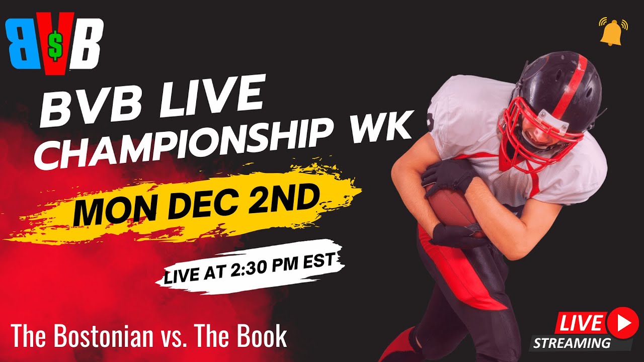 CFP Championship Week Monday Dec 2nd 2024 @BostonVsTheBook - YouTube