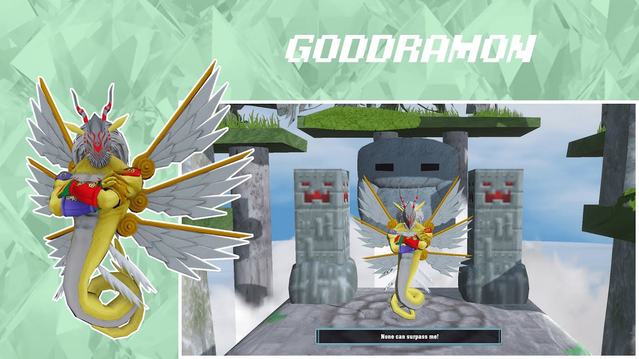 Digimon Rumble Arena Remake「Goddramon」Mirror Match - YouTube