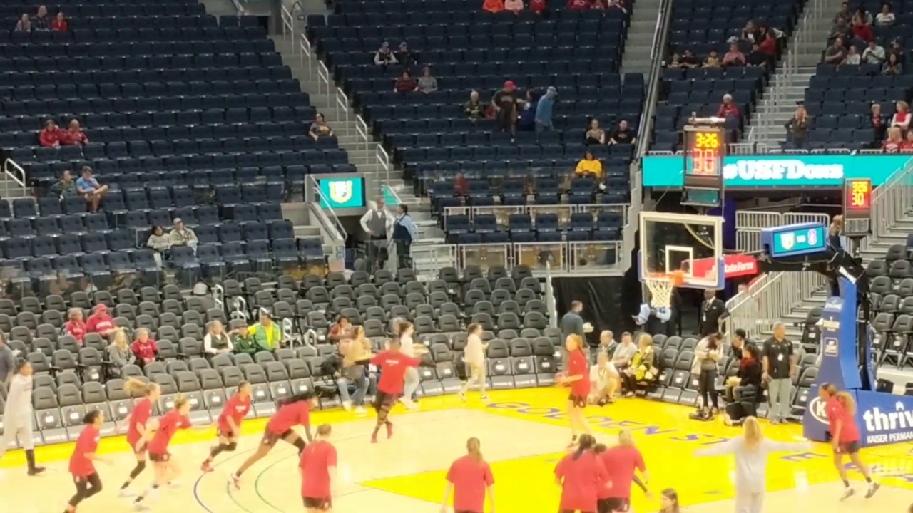 Fran Belibi -- first collegiate Chase Center dunk. Stanford Women's ...