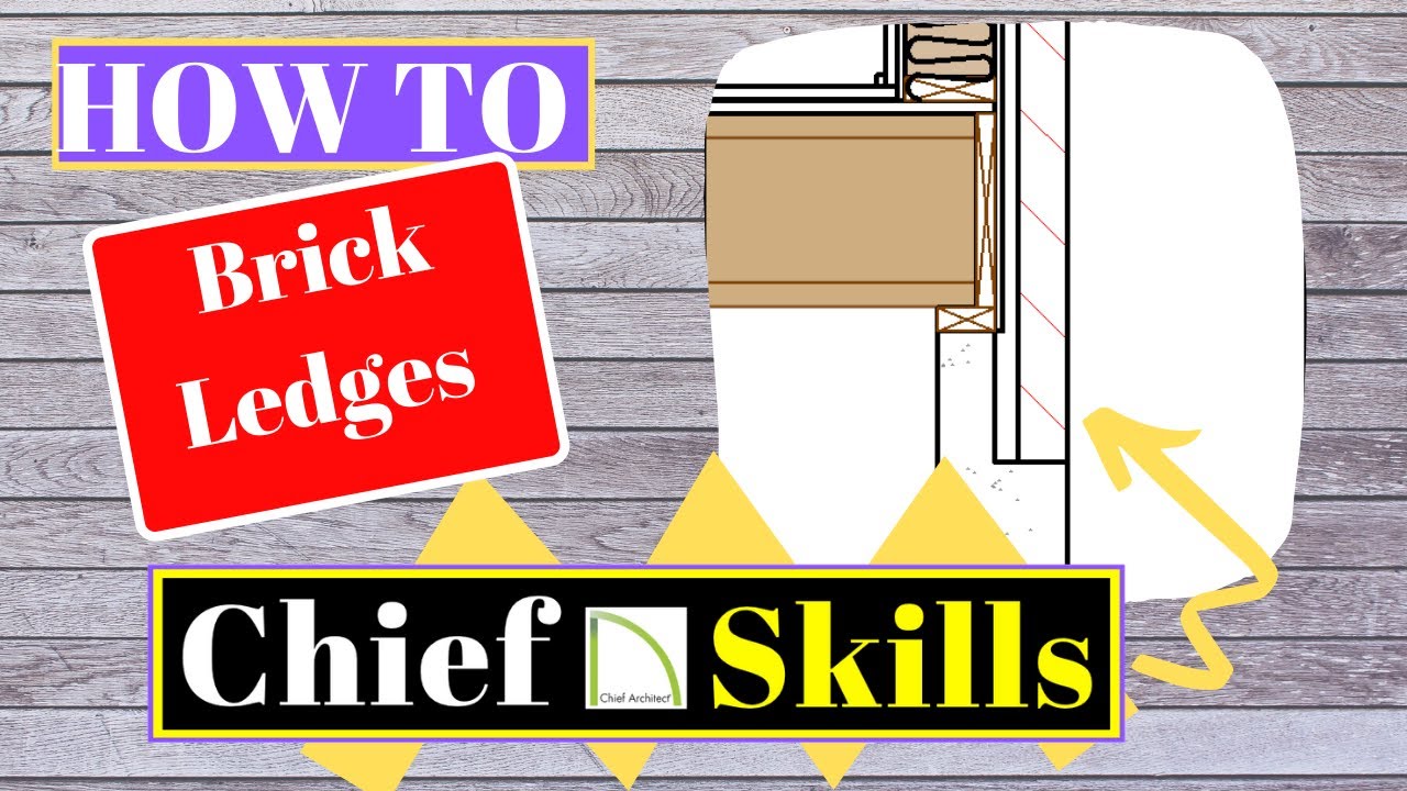 How to create Brick Ledges in Chief Architect X12 - YouTube