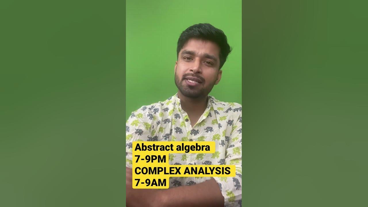 Csir Net June 2023 Abstract Algebra Complex Analysis Vivekmaths Youtube