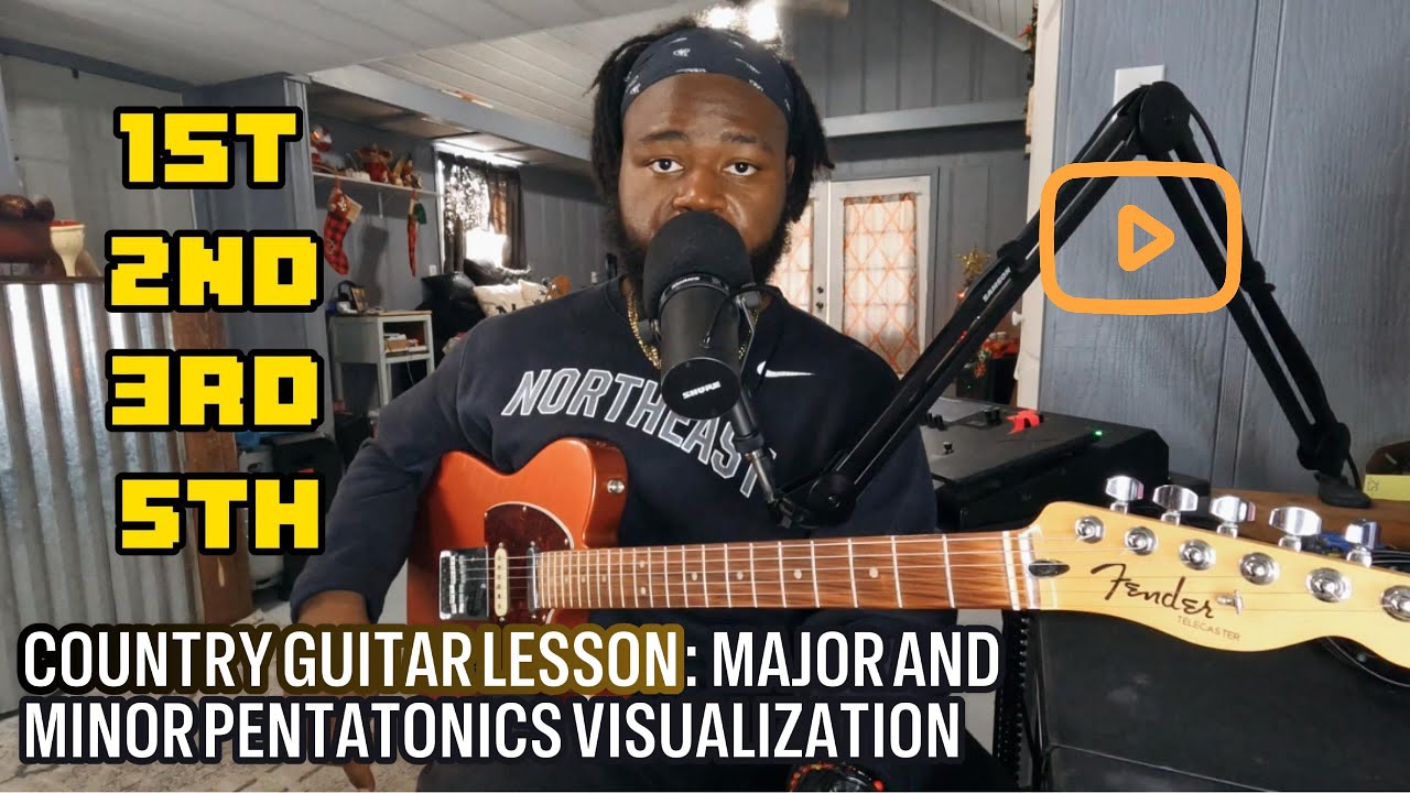 Country Guitar Lesson: How To Navigate Your Major and Minor Pentatonics ...