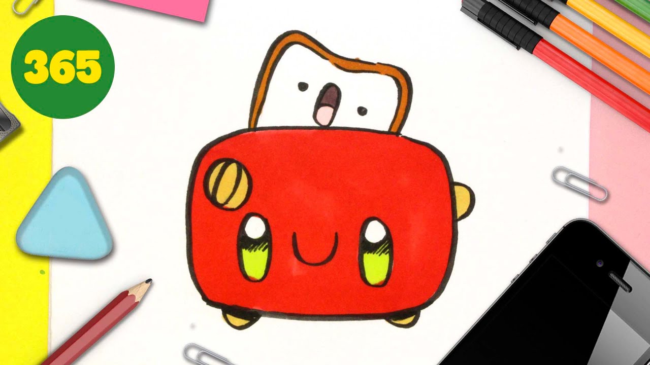 HOW TO DRAW A CUTE ROASTER KAWAII 💖 Cute drawings 💖 - YouTube